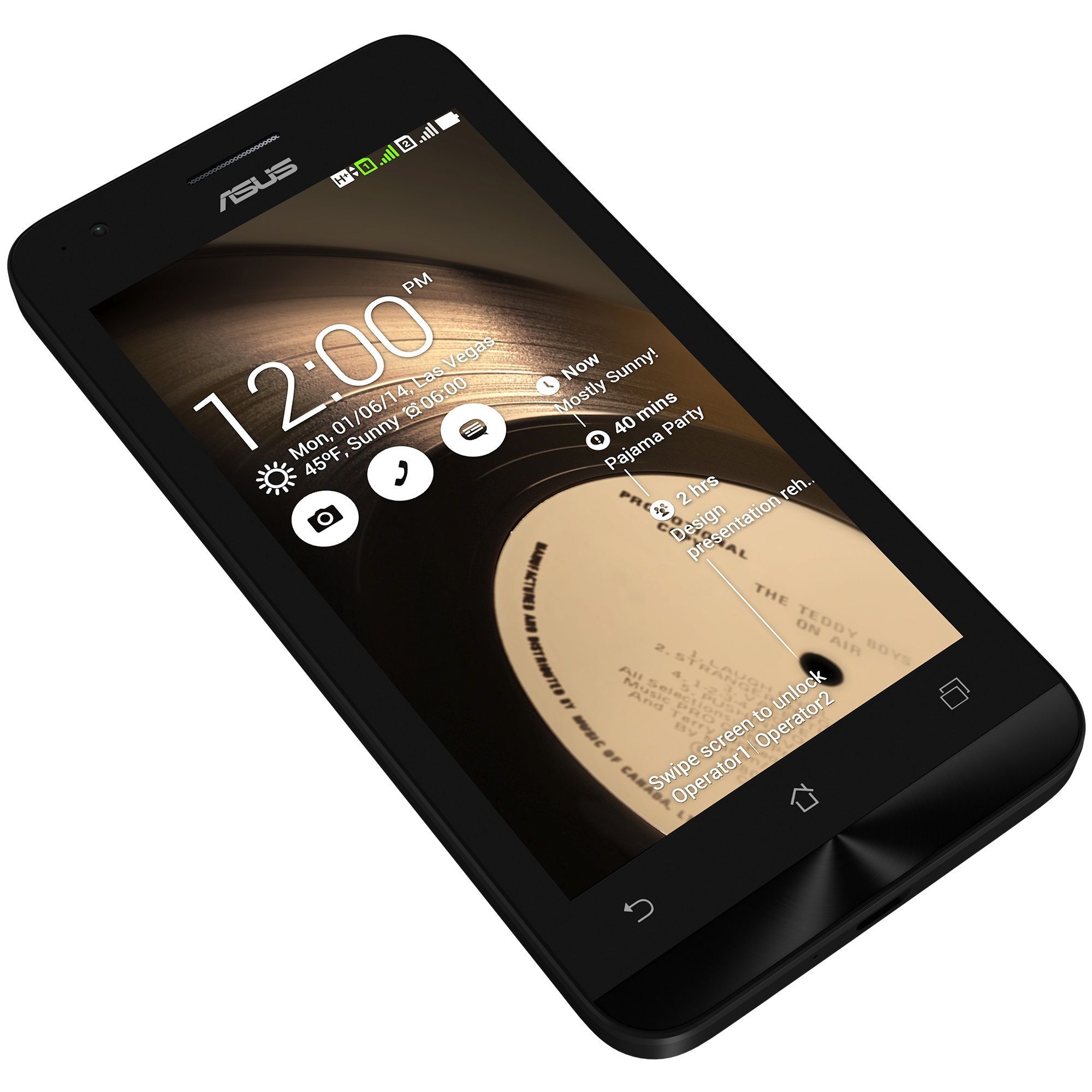 Telefon Mobil Asus ZenFone C ZC451CG Black Dual SIM 4.5" 480 x 854 ...
