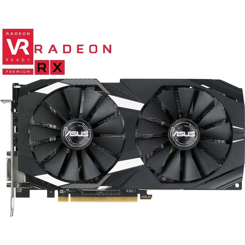 Placa Video Asus Radeon RX 580 Dual series 8GB GDDR5 256 bit PCI-E x16 ...