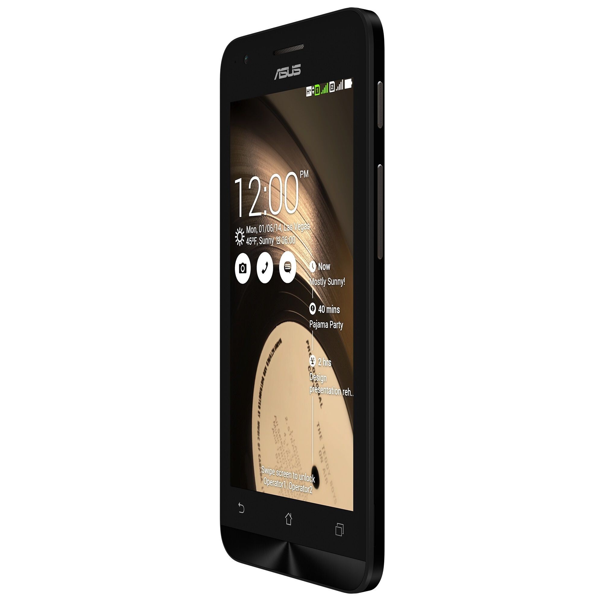 Telefon Mobil Asus ZenFone C ZC451CG Black Dual SIM 4.5" 480 x 854 ...