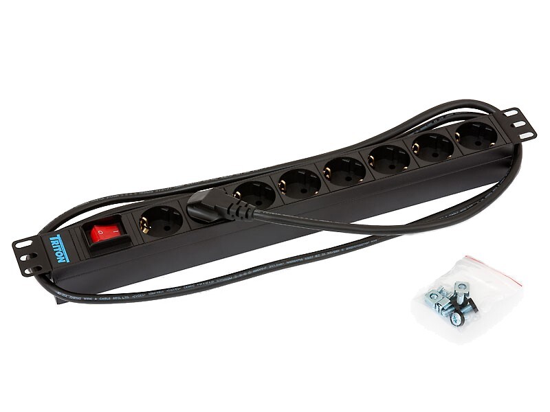 Priza multipla rackabila PDU Triton RAB-PD-X04-A1 19" 8 prize 2m - Bocris