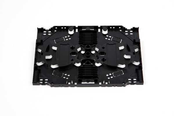 Caseta splice 12 protectori termoretractabil pt patch panel FO Snap-In ...